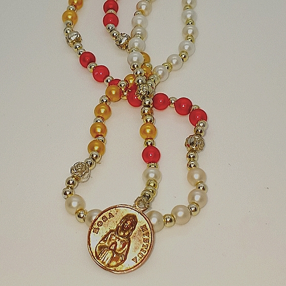 Source Unknown | Other | Rosa Mystica Maria Mater Ecclesiae Medal Rose ...